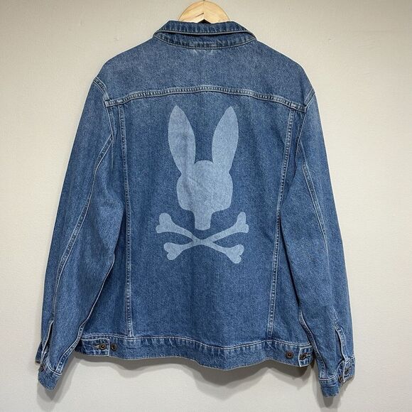 Psycho Bunny | Jackets & Coats | New Psycho Bunny Pathe Logo Denim ...